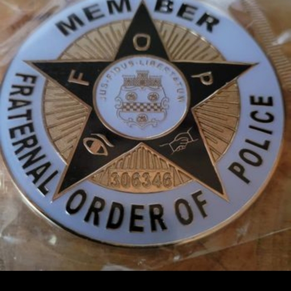 Accessories | Vintage Fraternal Order Of Police Emblem Fop Decal New ...
